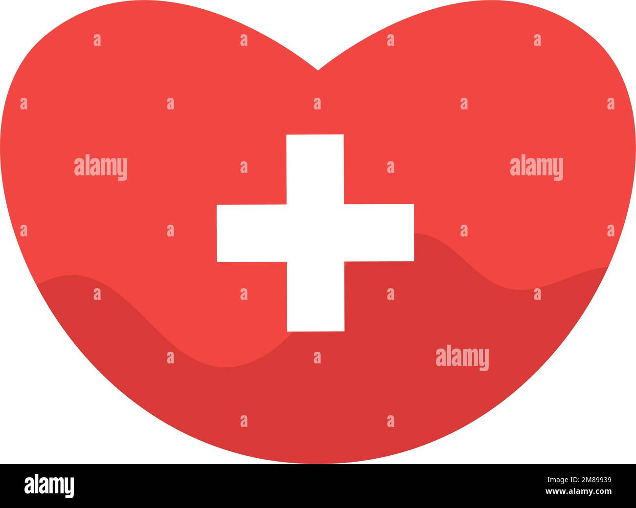 Isoltaed red heart shape icon Blood donation Vector Stock Vector Image ...