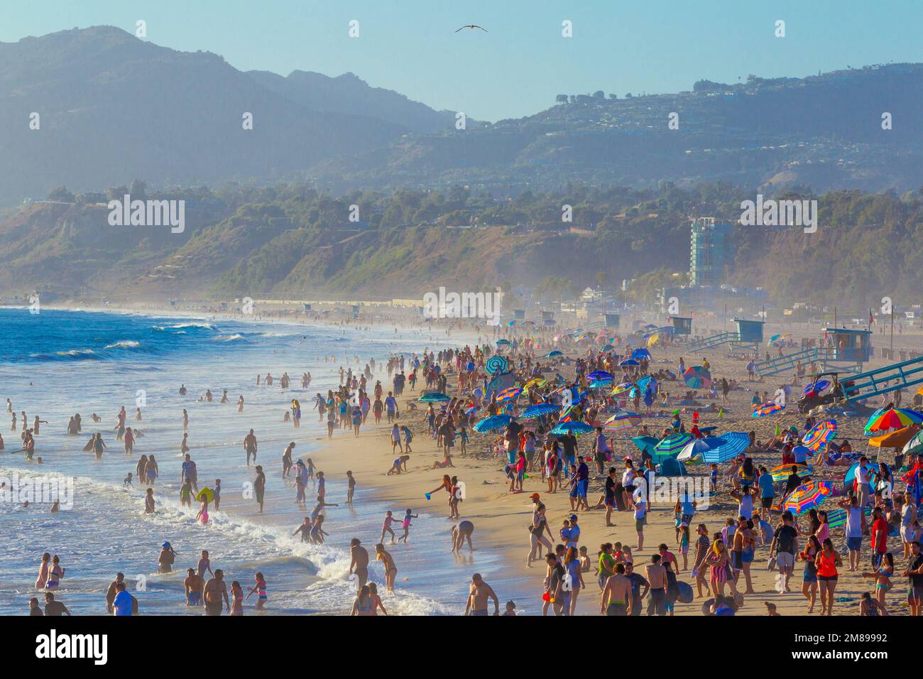 Santa Monica Beach in Los Angeles, California, USA Stock Photo - Alamy