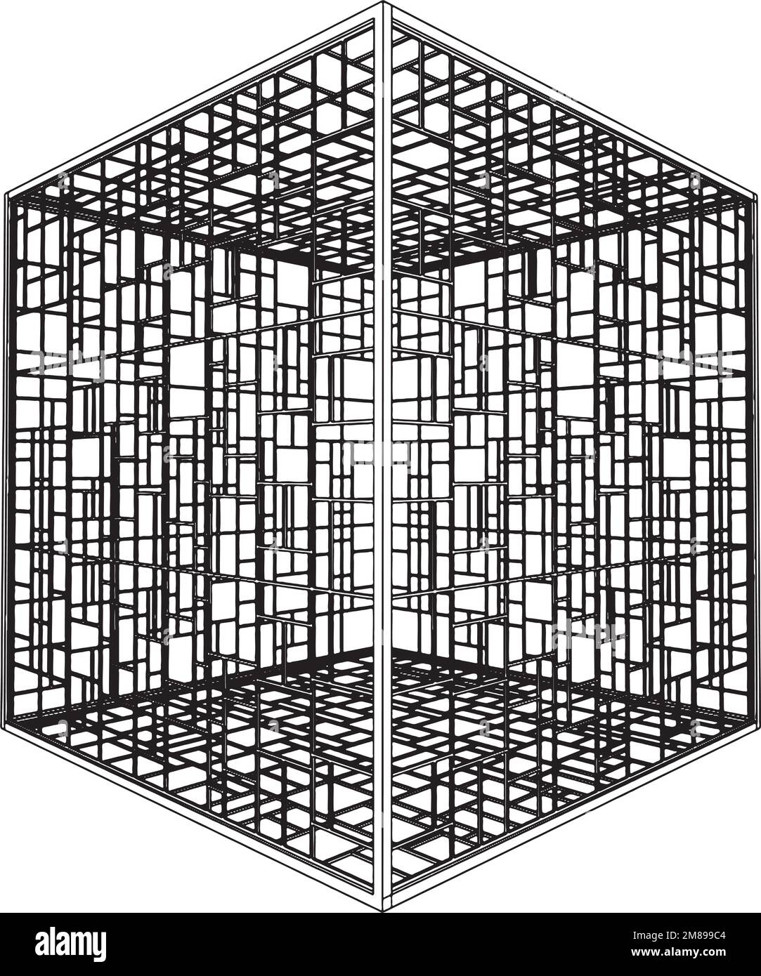 Abstract Ornamental Cage Vector Stock Vector Image & Art - Alamy