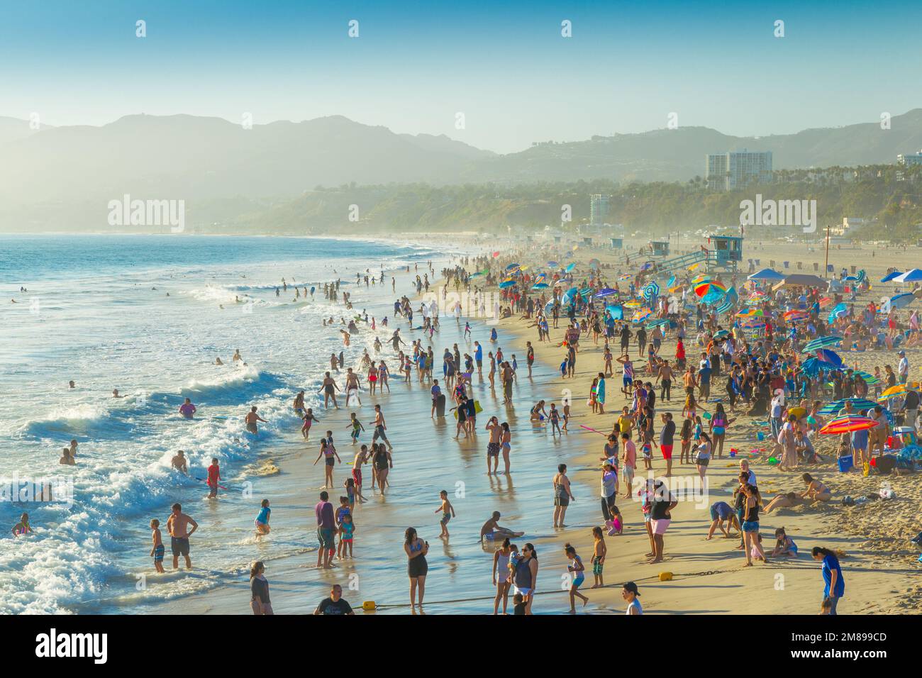 Santa Monica Beach in Los Angeles, California, USA Stock Photo - Alamy