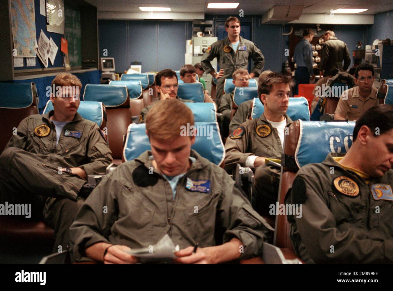 Pilots and air crewmen of Airborne Early Warning Squadron 121 (VAW-121 ...