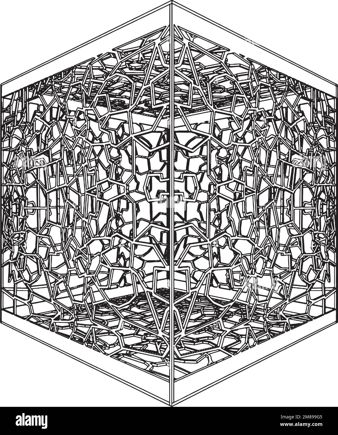 Abstract Ornamental Cage Vector Stock Vector Image & Art - Alamy