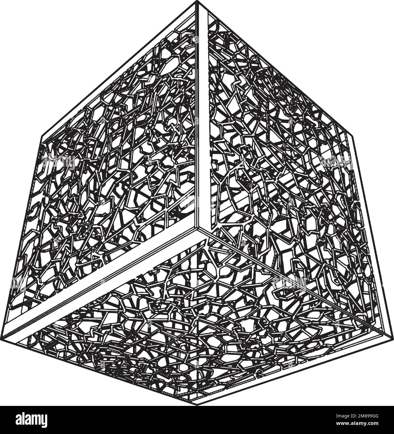 Abstract Ornamental Cage Vector Stock Vector Image & Art - Alamy