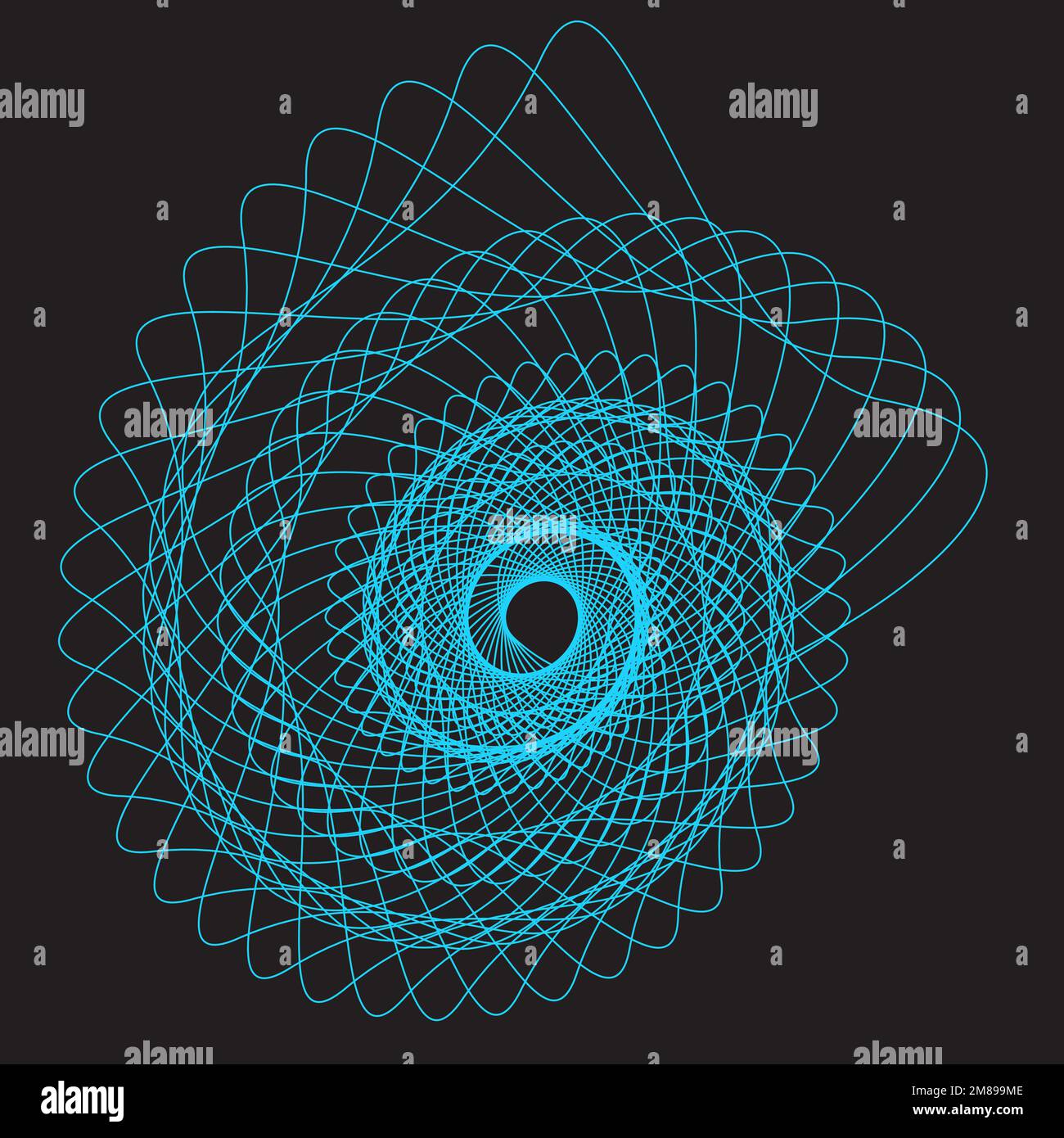 Blue Swirls with Swoosh Vector Accent Line Work Stock Vector Image ...