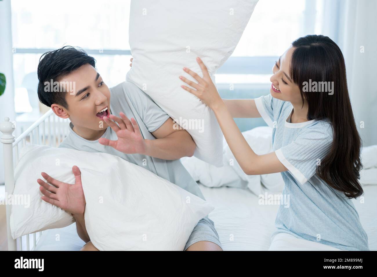A pair of young couples leisure life Stock Photo - Alamy