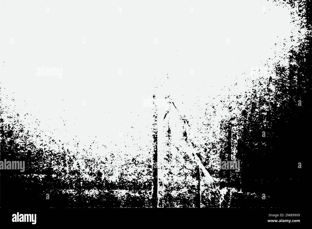 black crumpled wrinkled paper texture, dusty cardboard wrapper vector ...