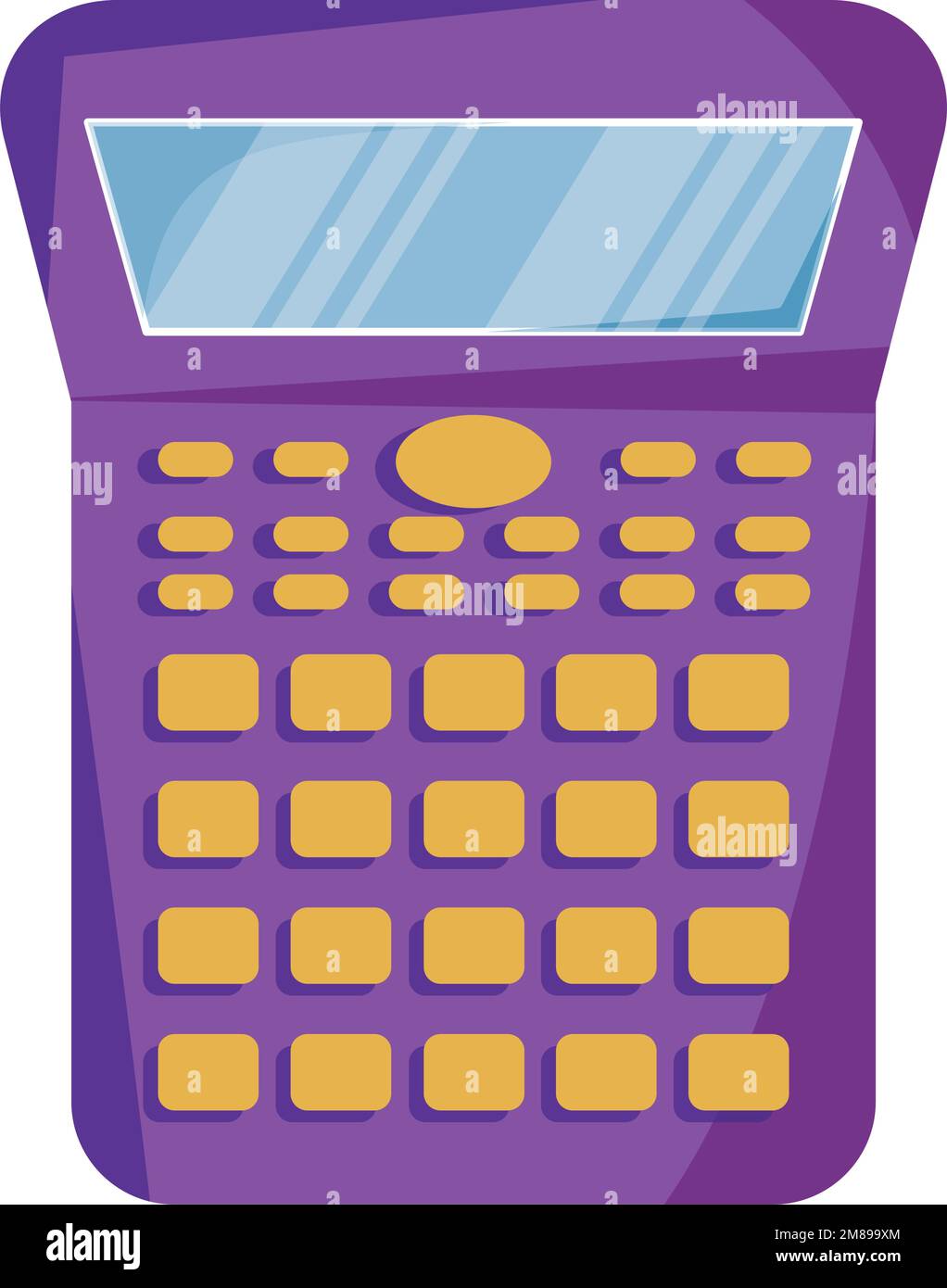 Isolated colored math calculator icon Flat design Vector Stock Vector ...