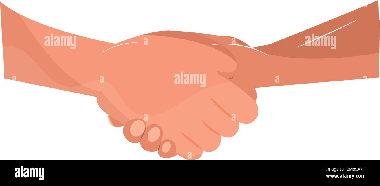 Isolated pair of hands doing a handshake gesture sketch icon Vector ...