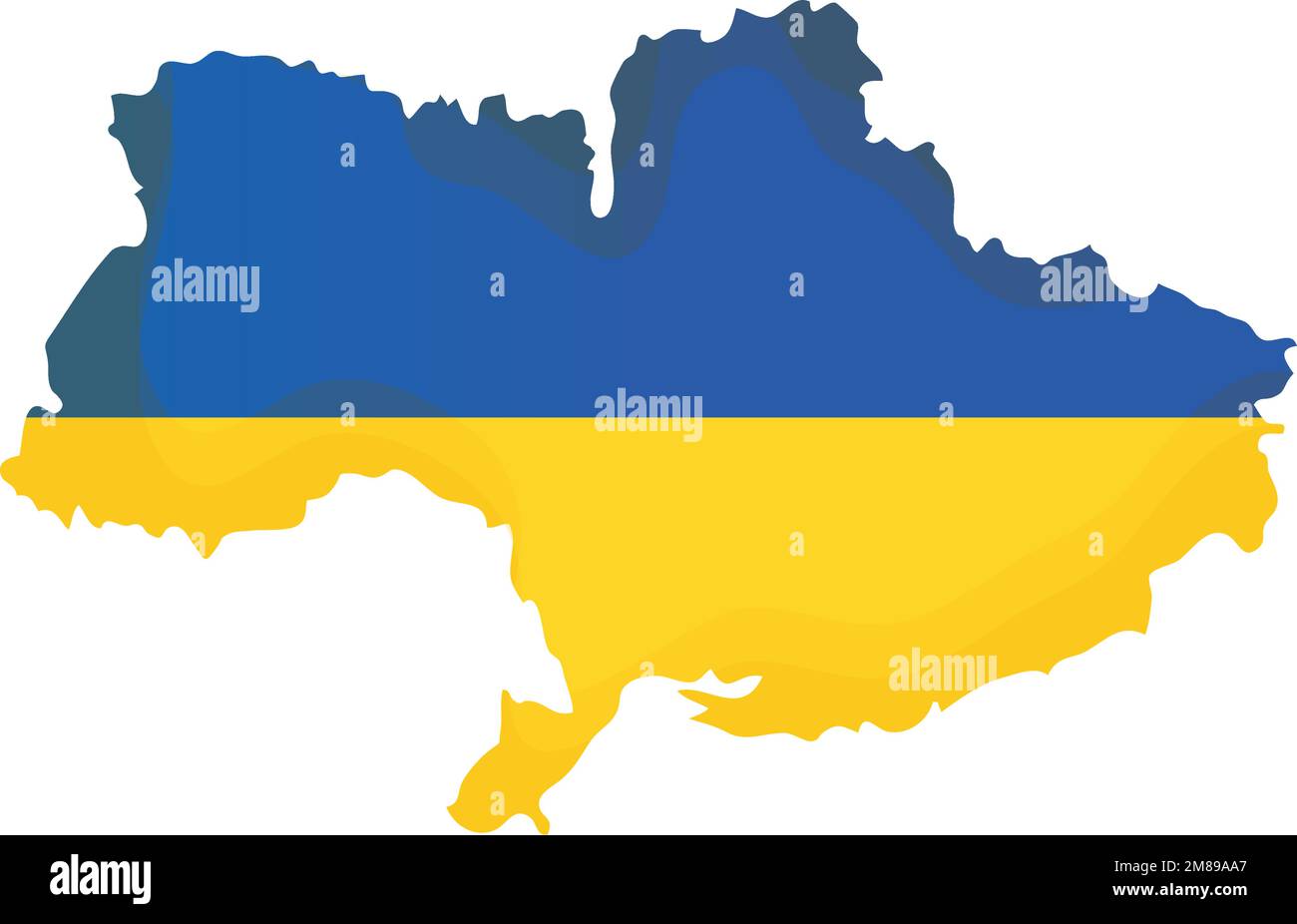 Isolated map of Ukraine with its flag Vector Stock Vector Image & Art ...