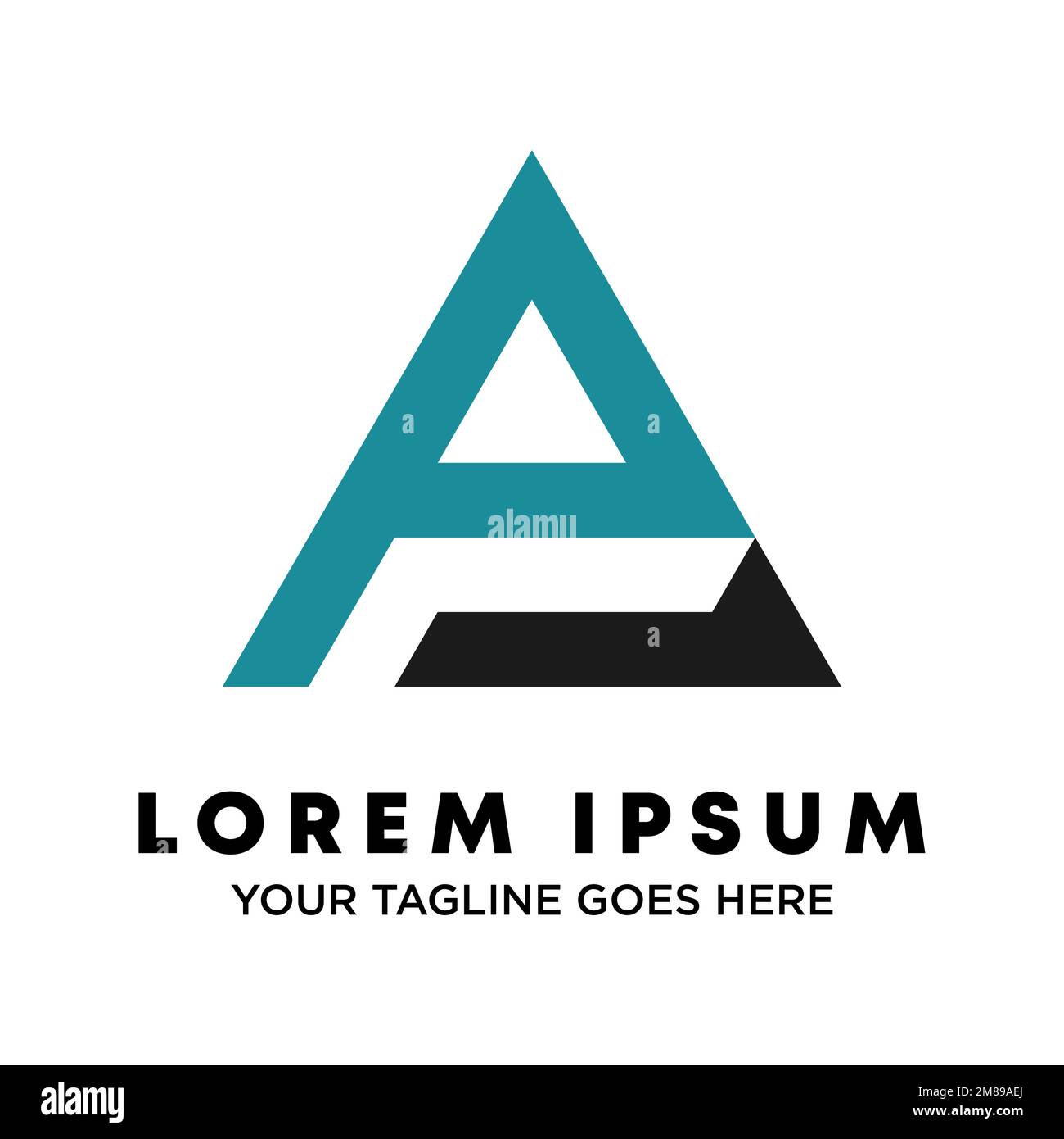 simple Letter or word PA font in triangle image graphic icon logo ...