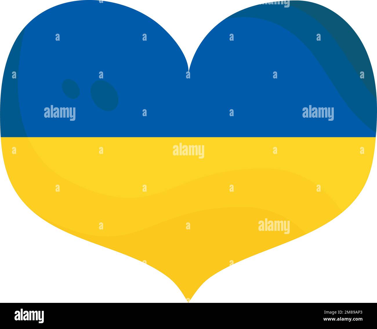 Isolated heart shape with the flag of Ukraine Vector Stock Vector Image ...