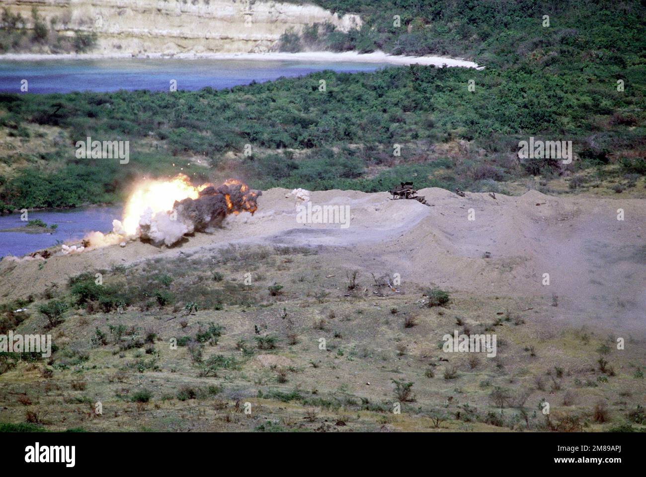 A Mark 82 500-lb. bomb, dropped by a 926th Tactical Fighter Group A-10 ...