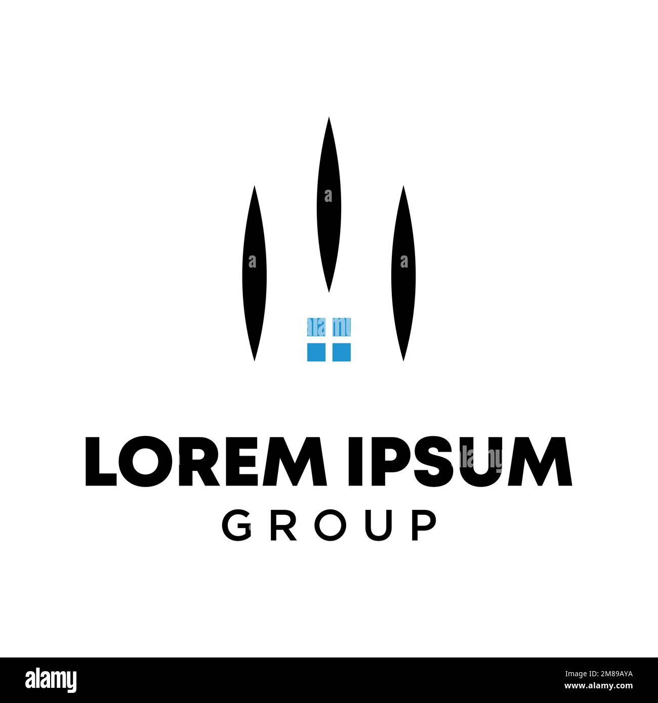 Simple Ellipse with sharp point and house window image graphic icon ...