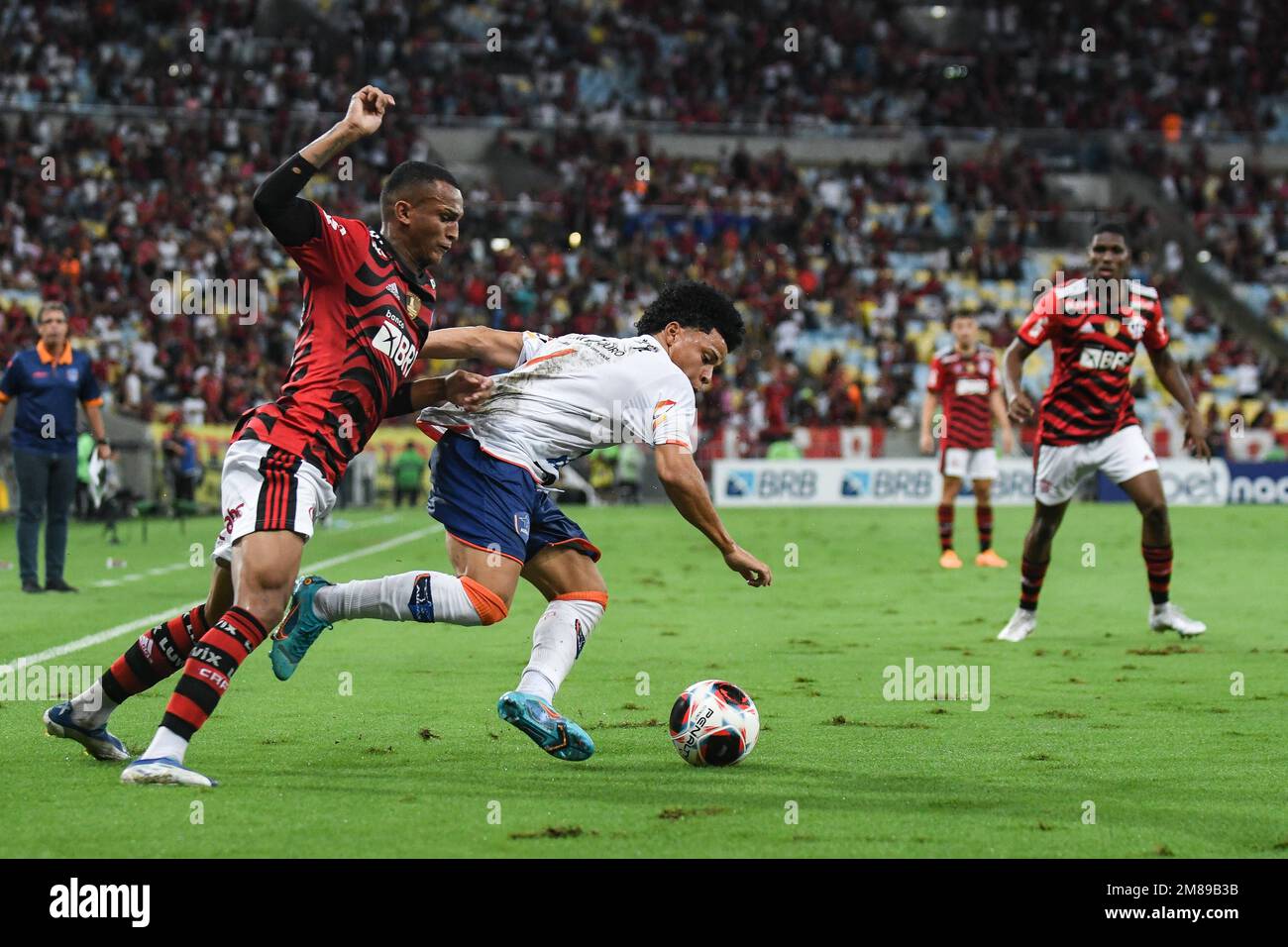 Rio, Brazil - january 12, 2022, Wesley player in match between Flamengo ...
