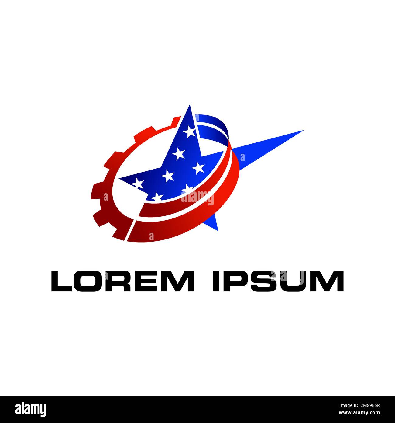 Unique star and gear like winner image graphic icon logo design ...