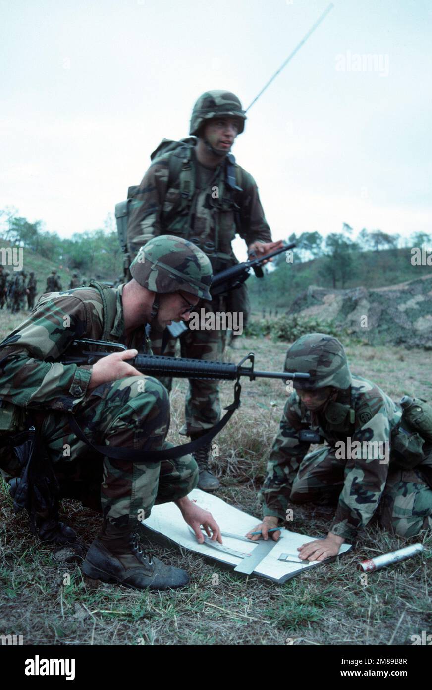A fire direction control team from the 3rd Bn., 319th Arty. Regt., 82nd ...