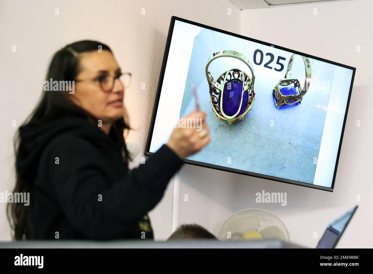 Berlin, Germany. 12th Jan, 2023. Shlomit Mizrachi from Mizrachi auction ...