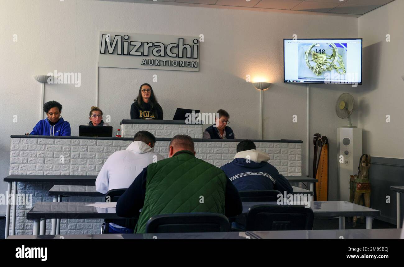 Berlin, Germany. 12th Jan, 2023. Shlomit Mizrachi from the auction ...