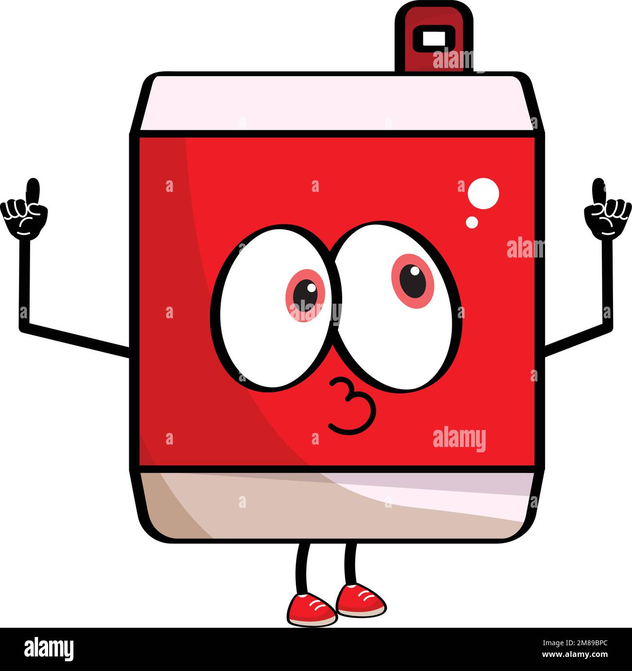 Isolated cute kid menu box cartoon character Vector Stock Vector Image ...