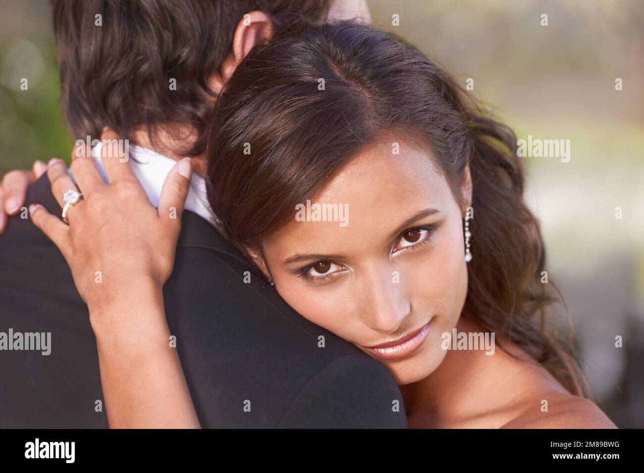 Starting a life together. a couple on their wedding day Stock Photo - Alamy