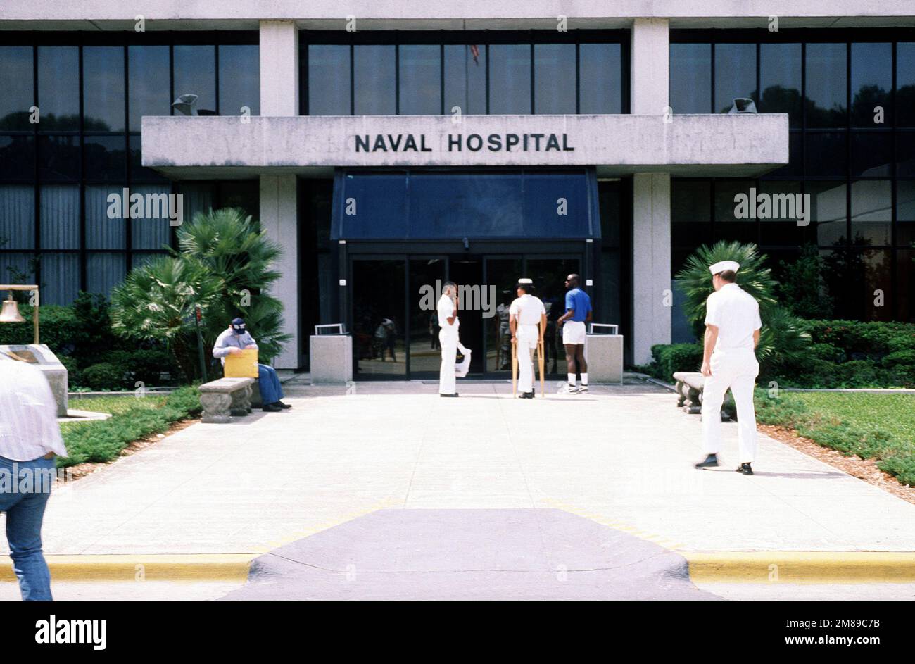 A view of the main entrance to the naval hospital. Base: Naval Air ...