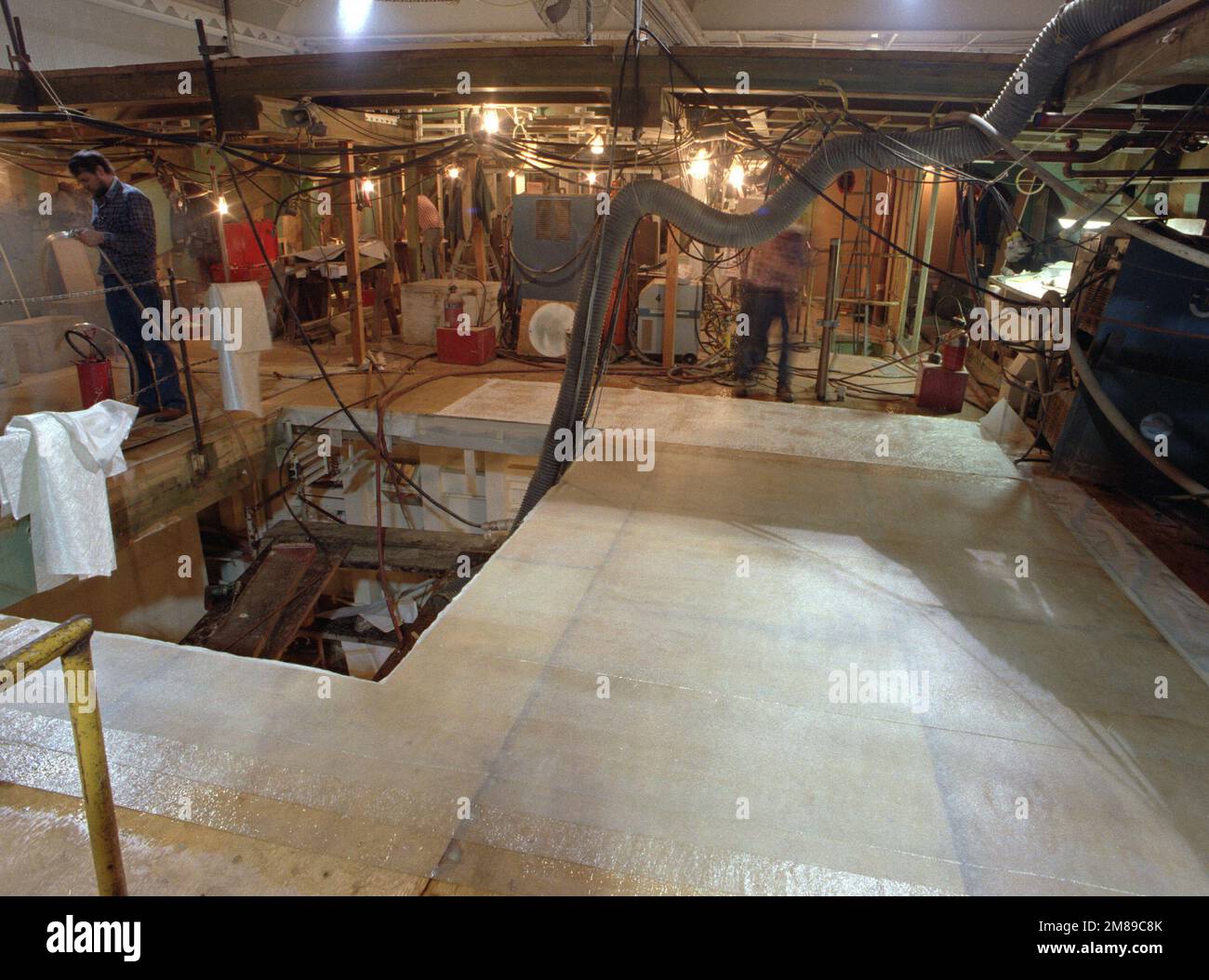 A view of the aft deck of the mine countermeasures ship DEVASTATOR (MCM ...
