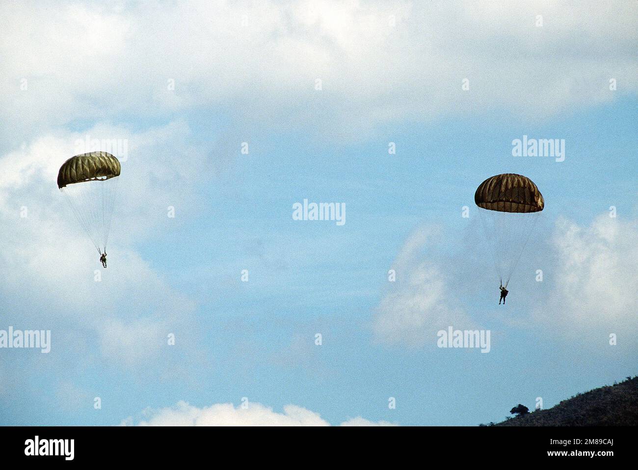 Two paratroopers from Co. B, 2nd Bn., 5th Special Forces Group (A ...
