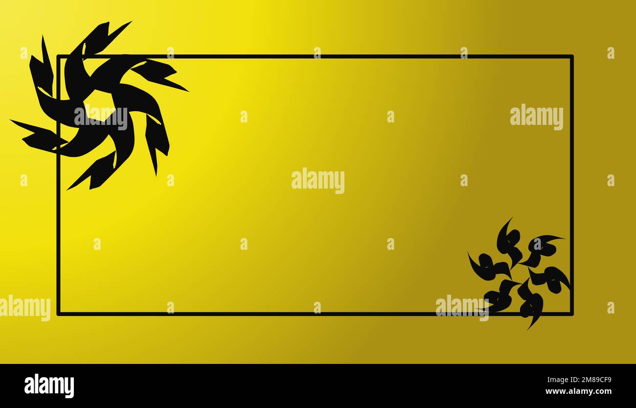 A gradient yellow background design with a black list suitable for ...