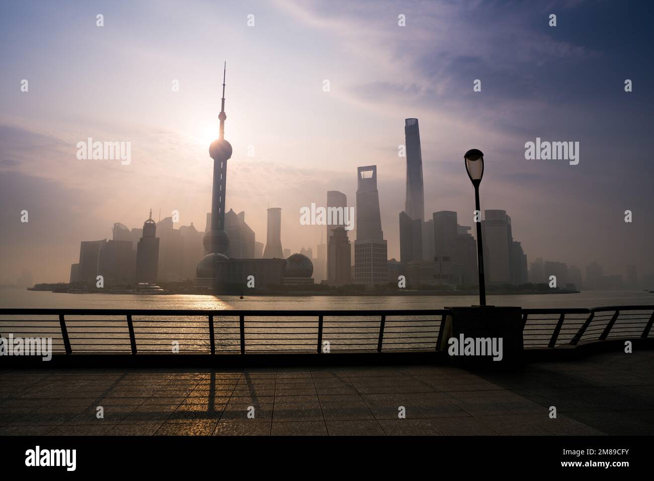 Shanghai and pudong district unmanned office buildings hi-res stock ...