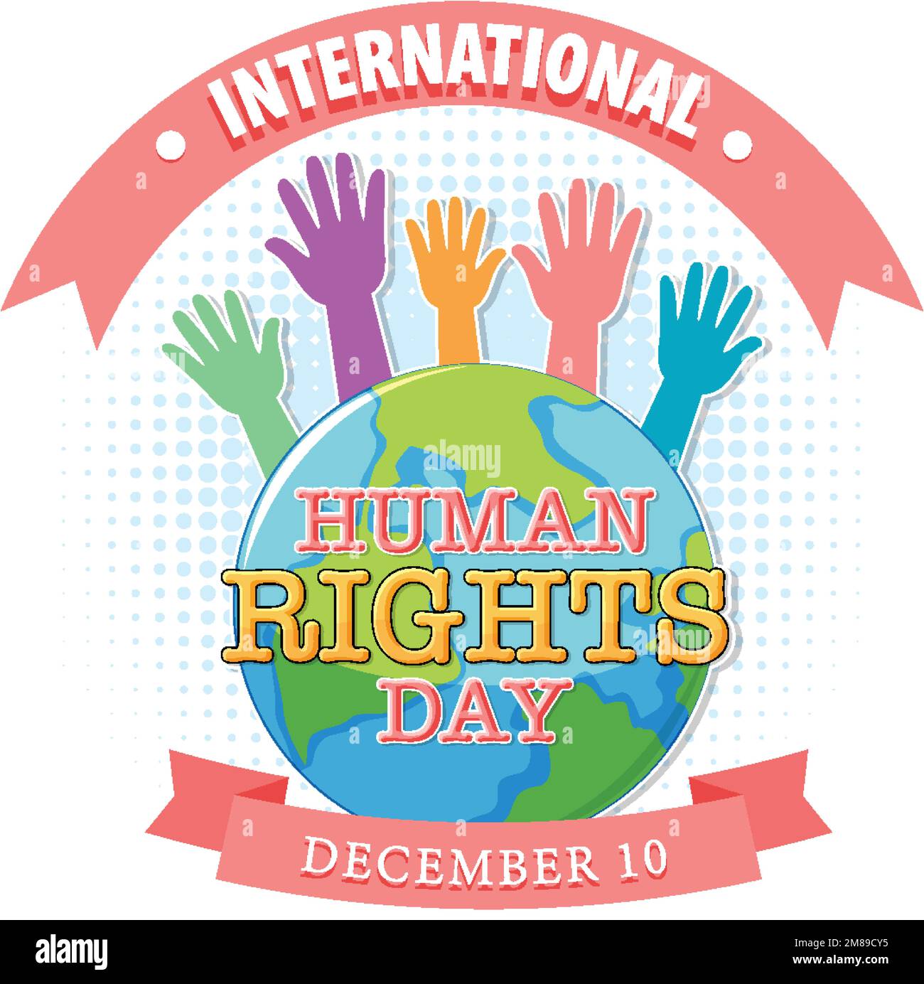 International Human Rights Day Banner Design illustration Stock Vector ...