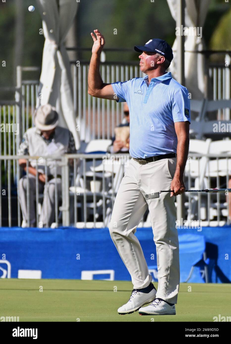 Honolulu, Hawaii, USA. 12th Jan, 2023. MATT KUCHAR is tossed a ball at ...