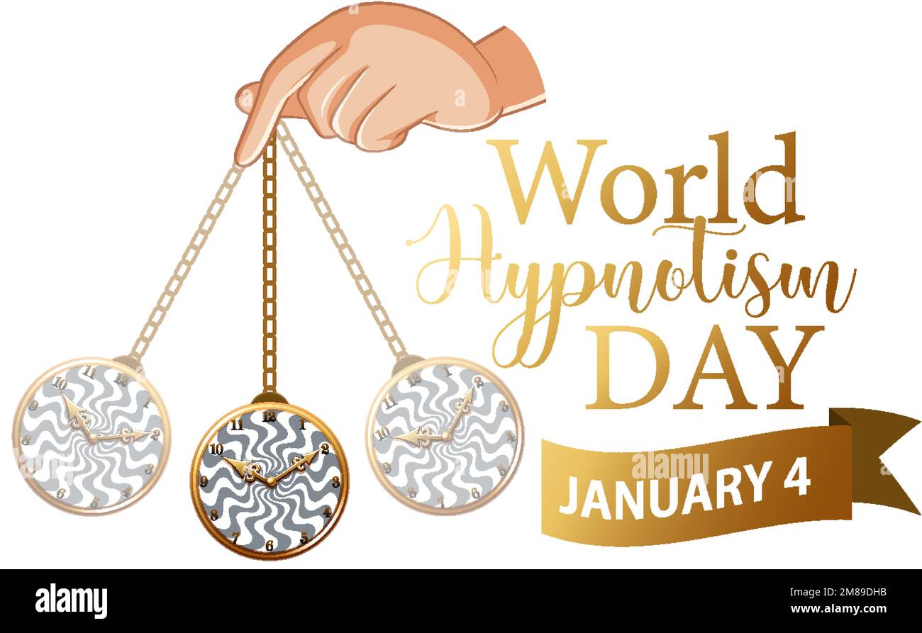 World Hypnotism Day Banner Design illustration Stock Vector Image & Art ...