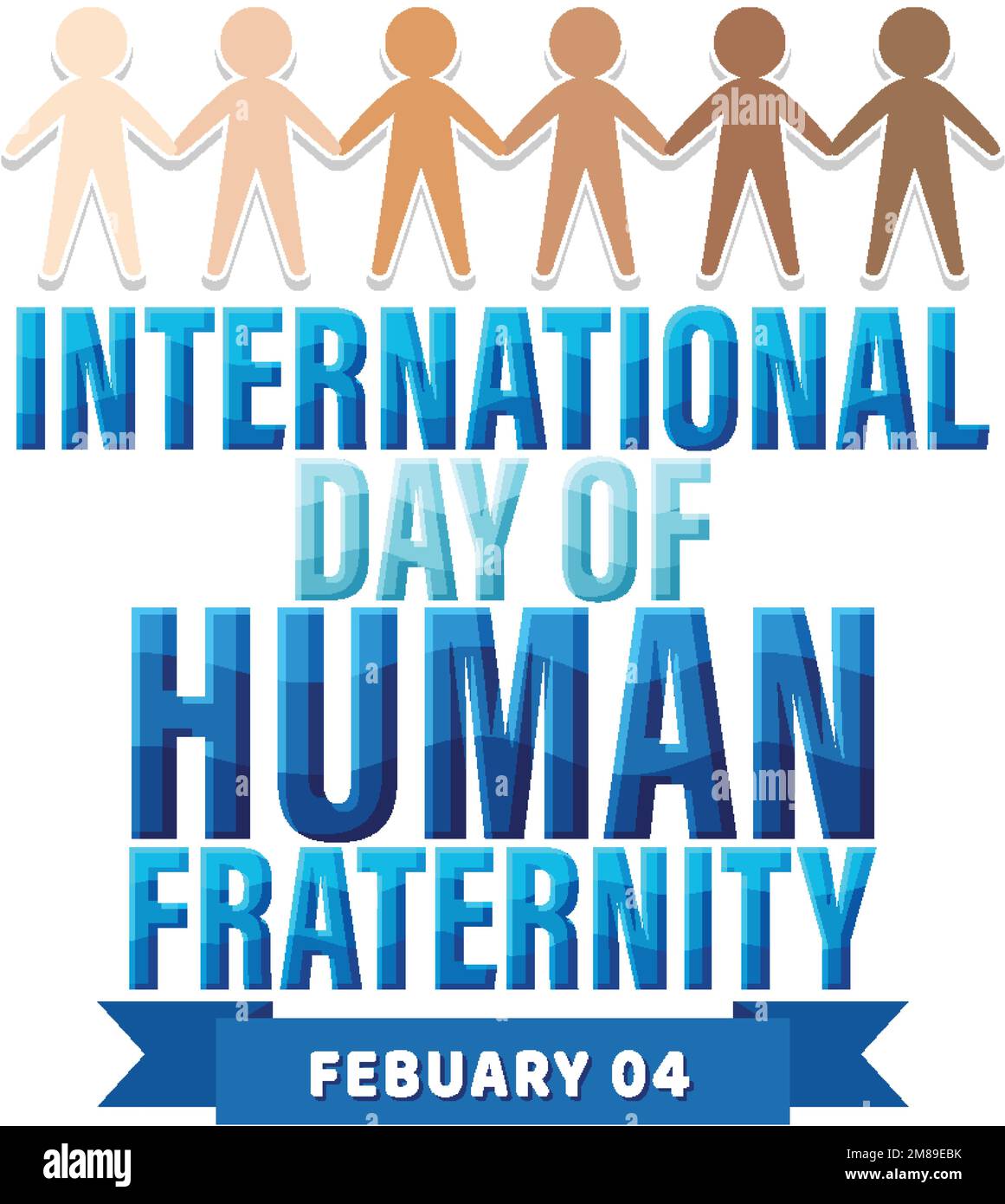 International day of human fraternity illustration Stock Vector Image ...