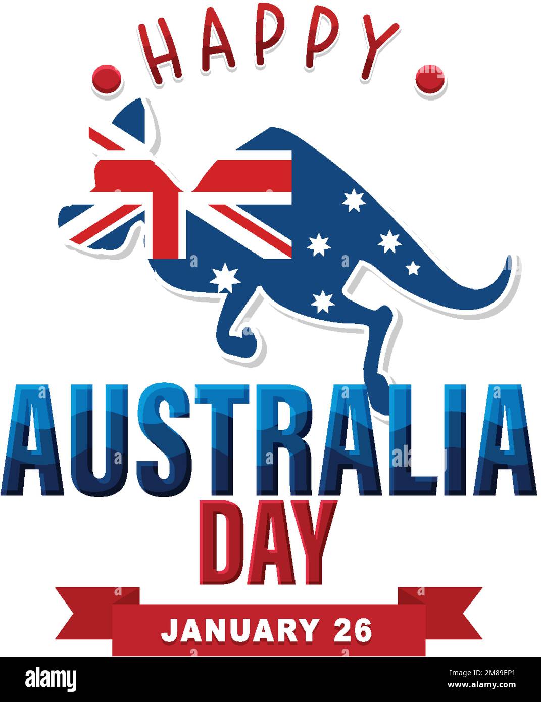 Happy Australia day banner design illustration Stock Vector Image & Art ...