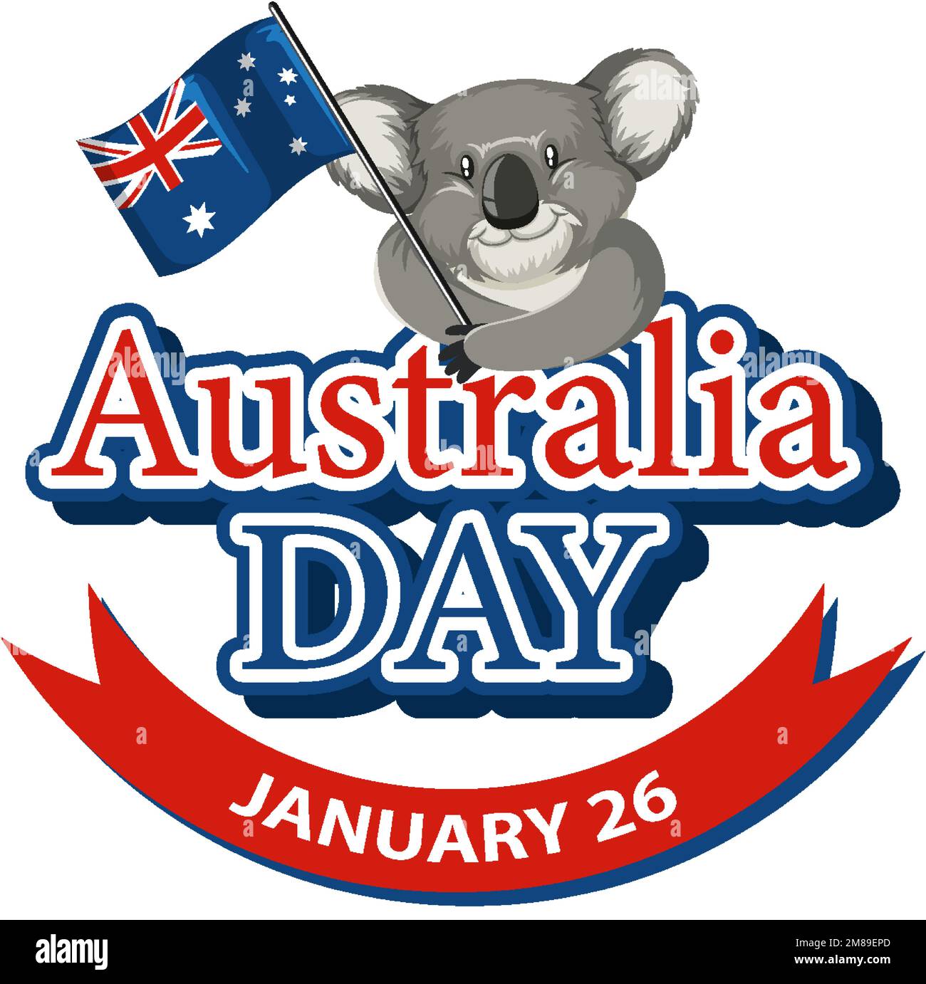 Happy Australia Day Banner illustration Stock Vector Image & Art - Alamy