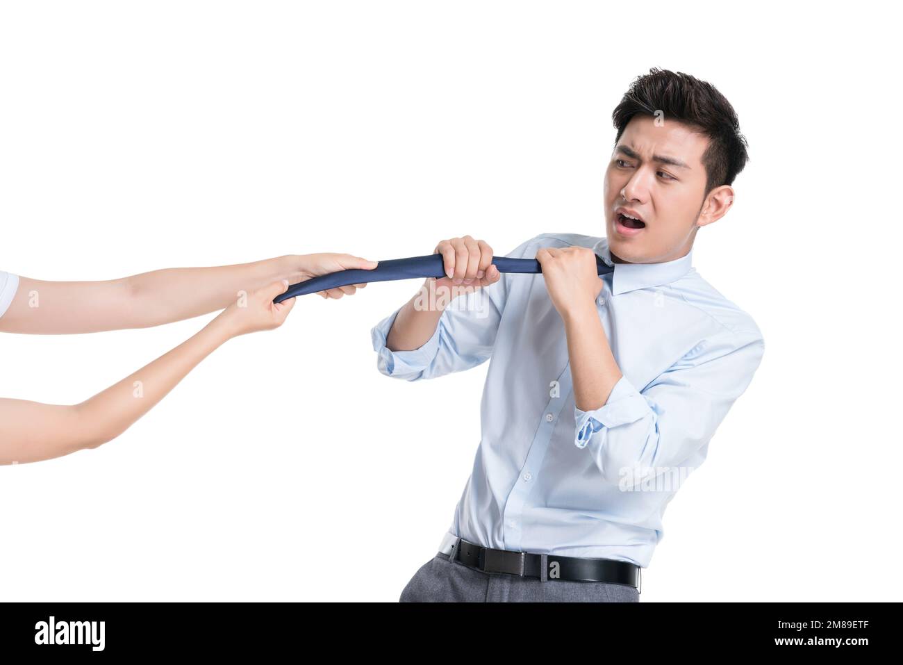 Dragged by a collar hi-res stock photography and images - Alamy