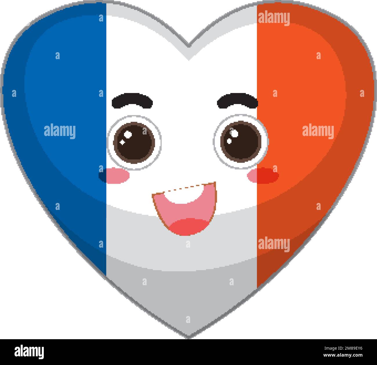 France heart flag icon illustration Stock Vector Image & Art - Alamy