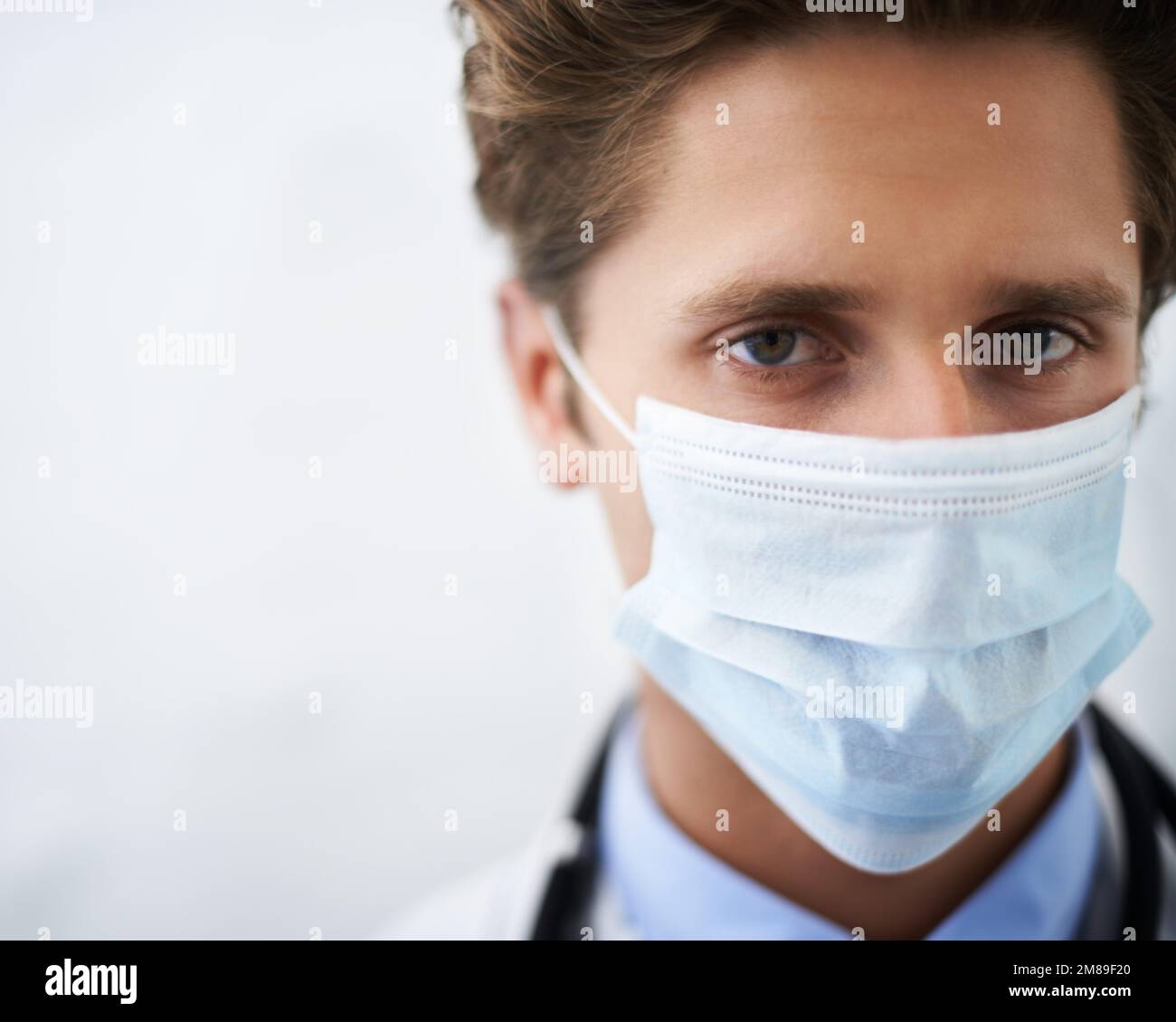 I take your health seriously. Closeup portrait of a serious-looking ...