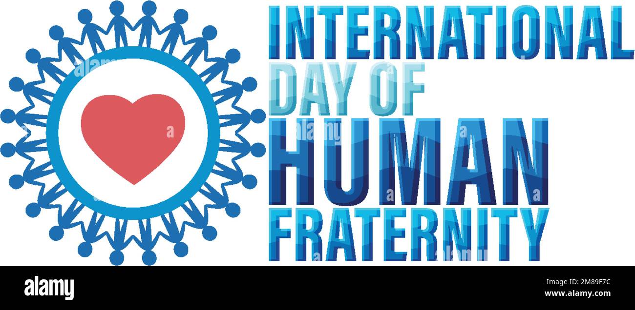 International day of human fraternity illustration Stock Vector Image ...