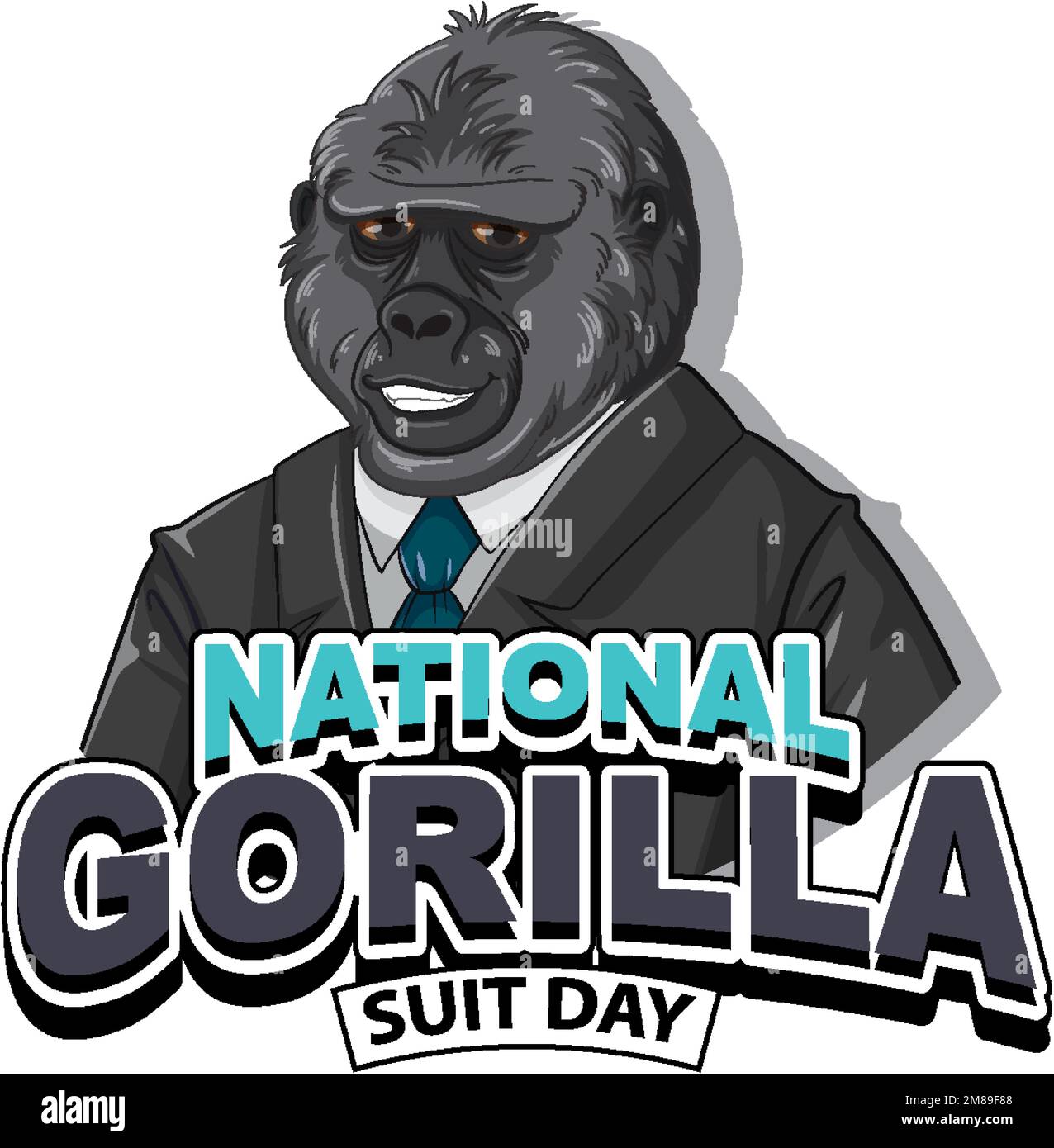 National Gorilla Suit Day Banner Design illustration Stock Vector Image ...