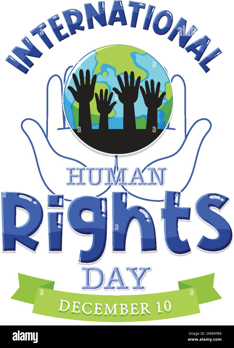 International Human Rights Day Banner Design illustration Stock Vector ...