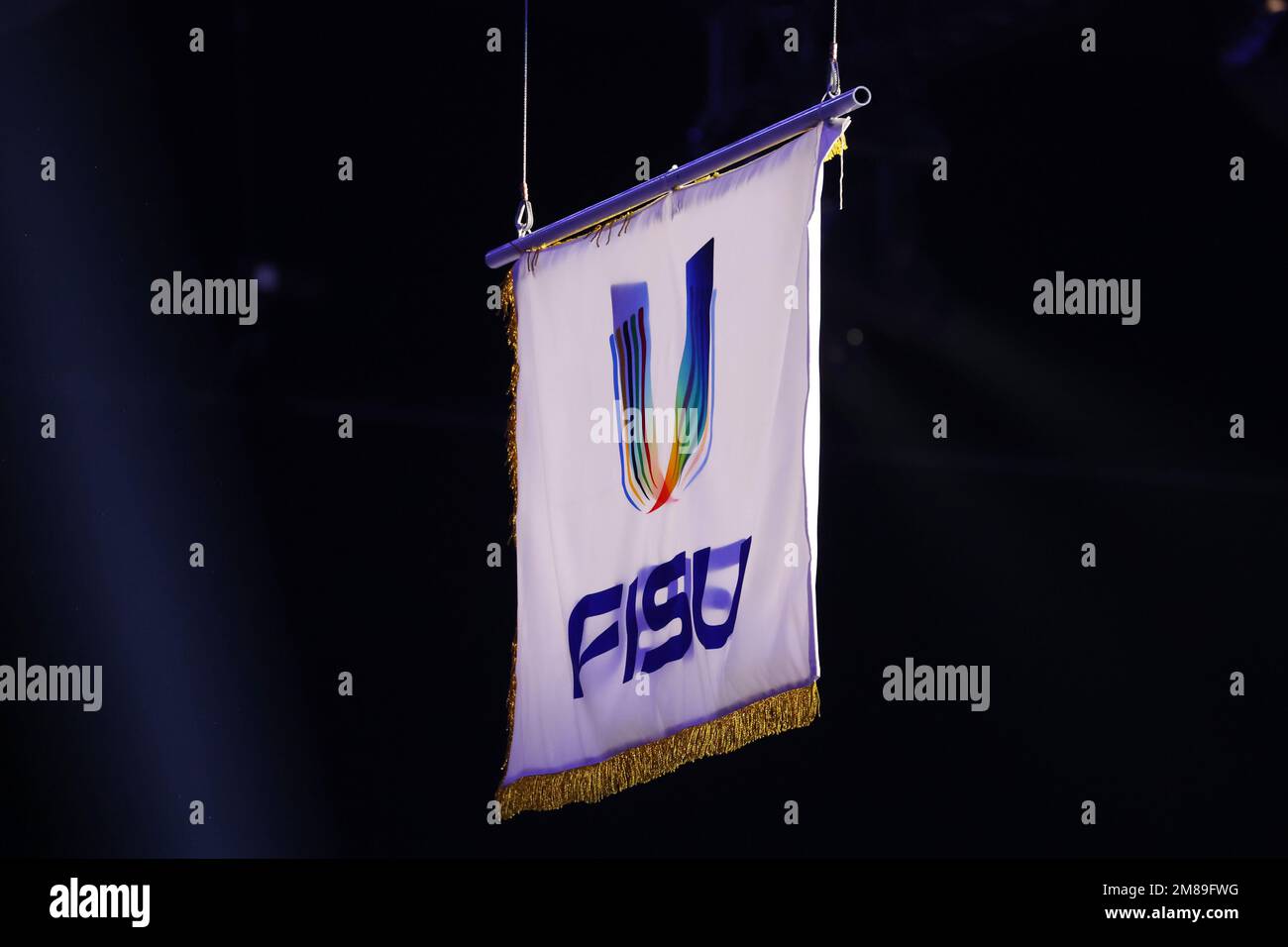 FISU Flag, JANUARY 12, 2023 : Lake Placid 2023 FISU World University Games Winter Opening ...