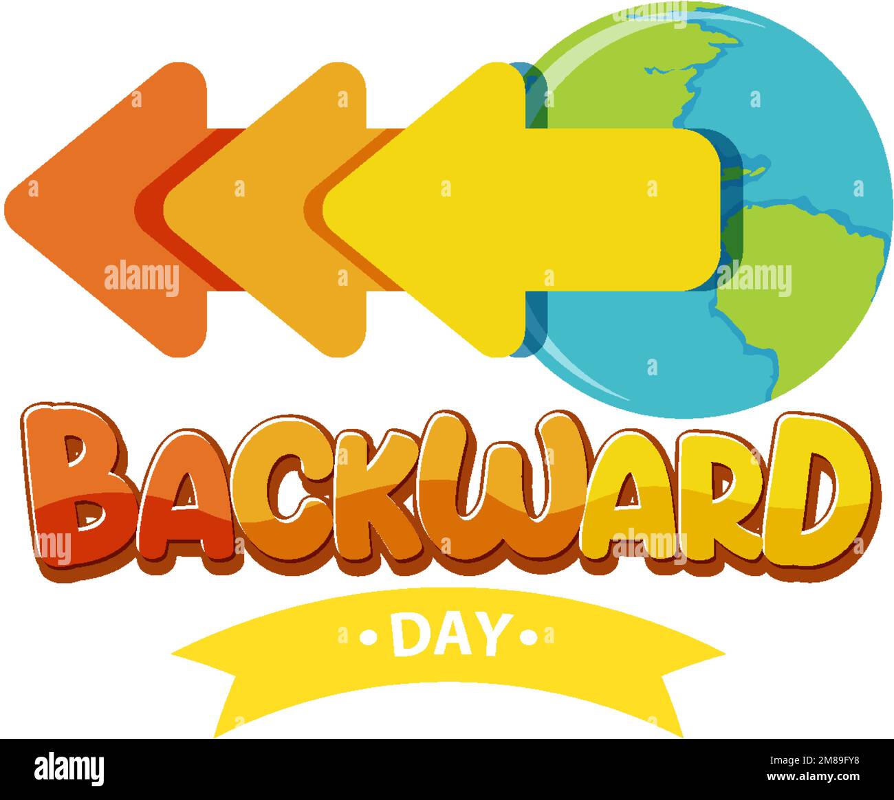 National backward day banner design illustration Stock Vector Image ...