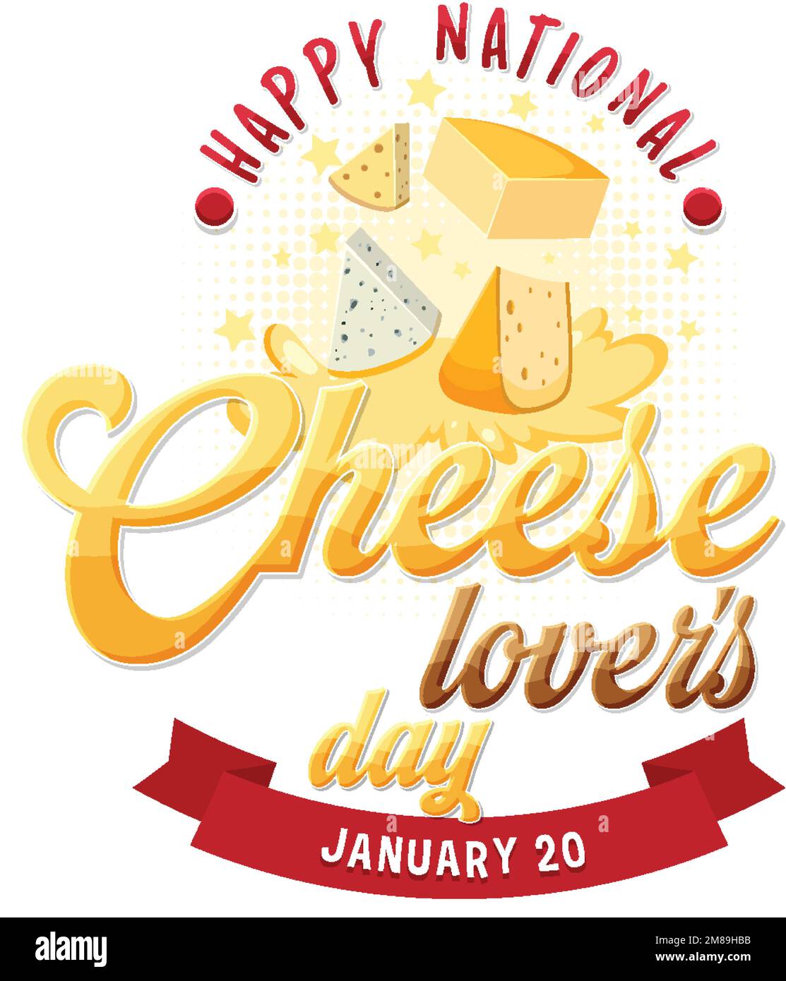 National Cheese Lovers Day Banner Design illustration Stock Vector ...