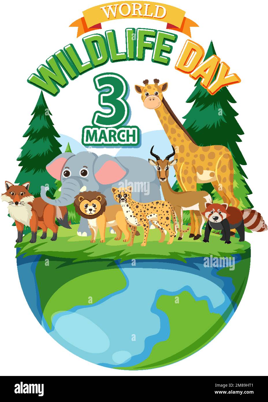 World Wildlife Day Banner illustration Stock Vector Image & Art - Alamy