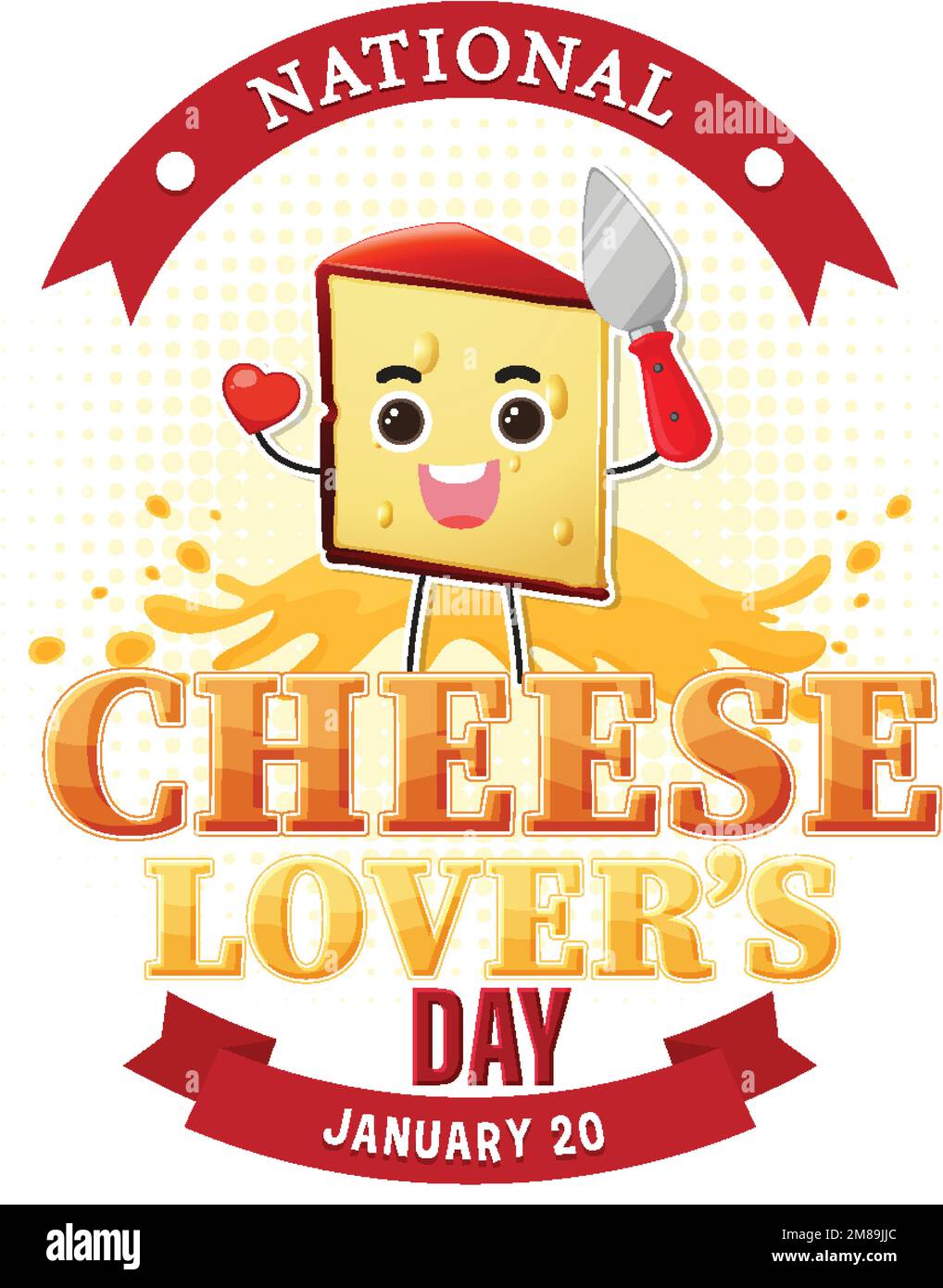 National Cheese Lovers Day Banner Design illustration Stock Vector ...