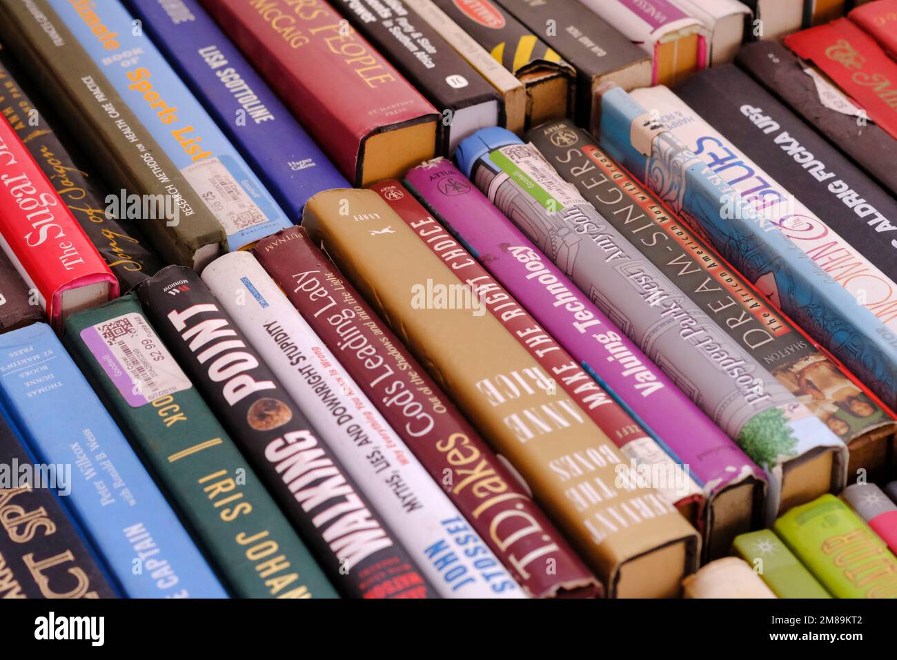 25 December 2022, Pune, India - Stall of books at local market, Wide ...