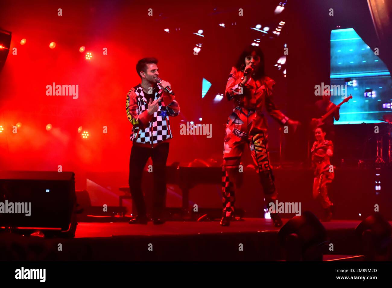 Leon, Mexico. 12 JAN 2023: Actors perform Disney-Pixar Cars main theme ...