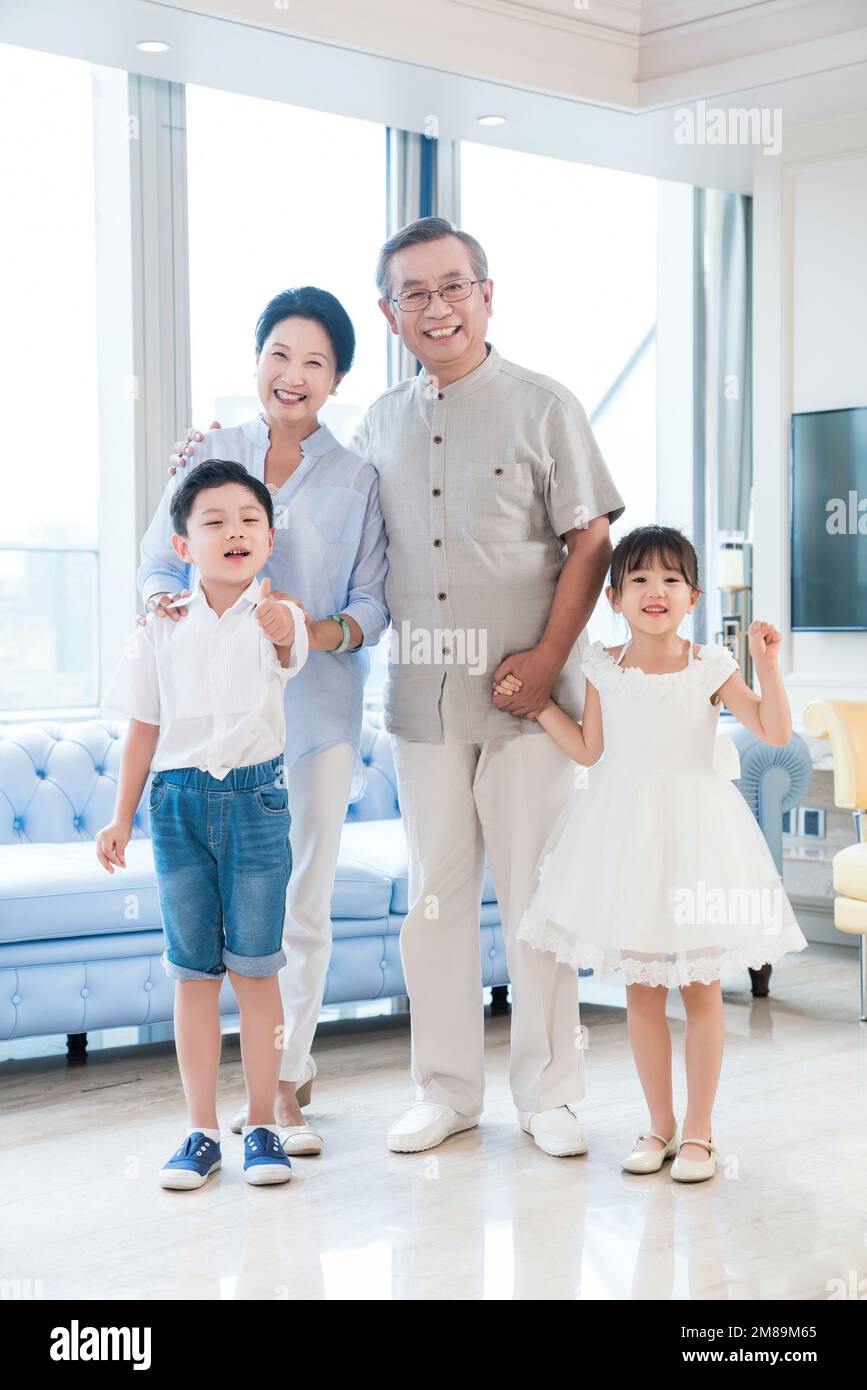 The happy family Stock Photo - Alamy
