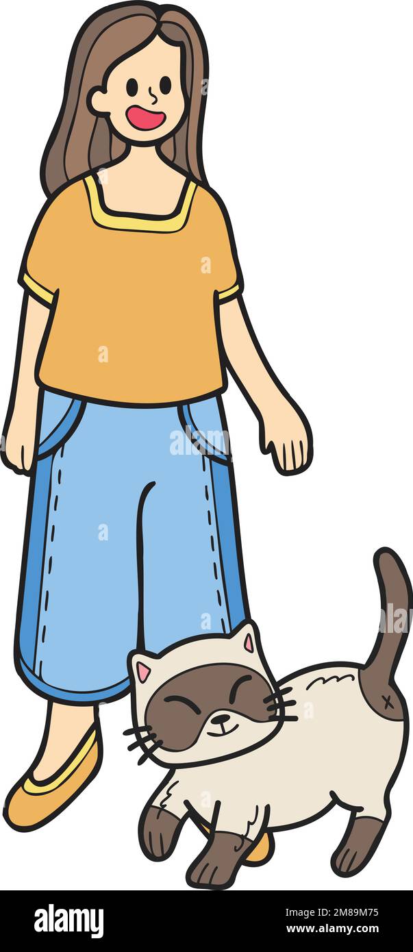 Cat begging Stock Vector Images - Alamy